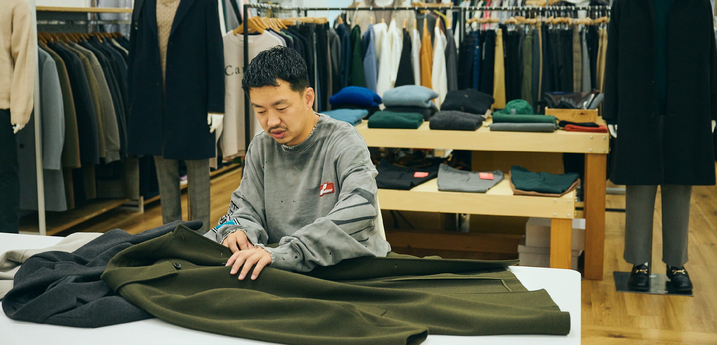 WOOLLYTEC STYLIST REVIEW スタイリスト于洋さんが着て感じたWOOLLYTECの魅力